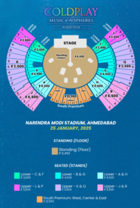 Best Seats For Coldplay Ahmedabad Concert - Coldplay India